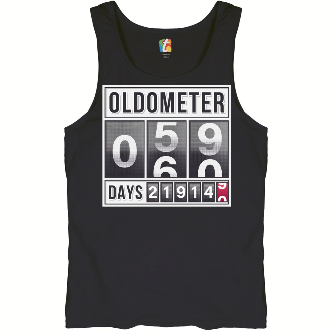 Oldometer 59-60 Tank Top Old Lives Matter, Funny, 60th Anniversary ...