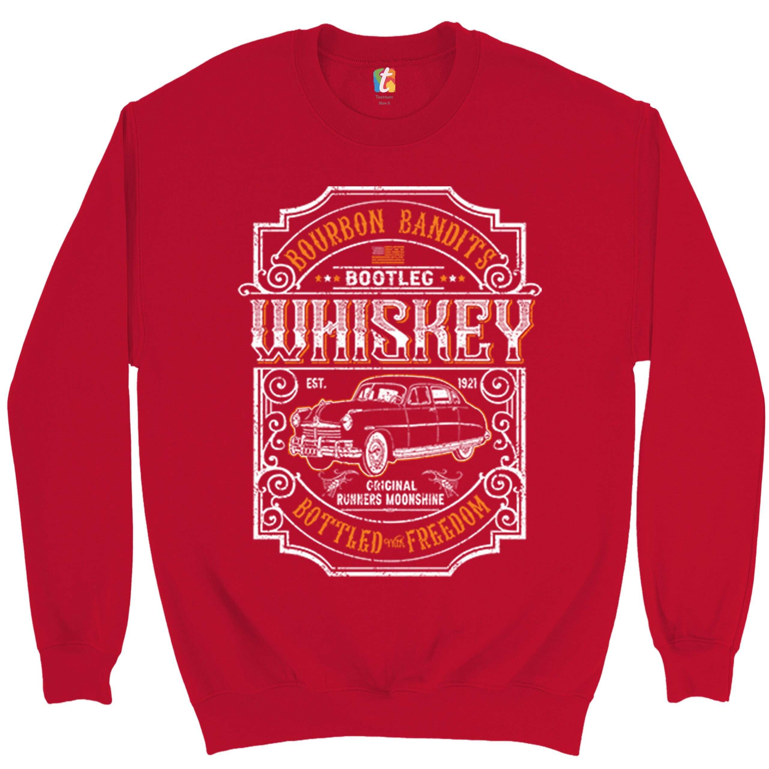 Bourbon Bandit's Bootleg Whiskey Sweatshirt Original Runners Moonshine ...