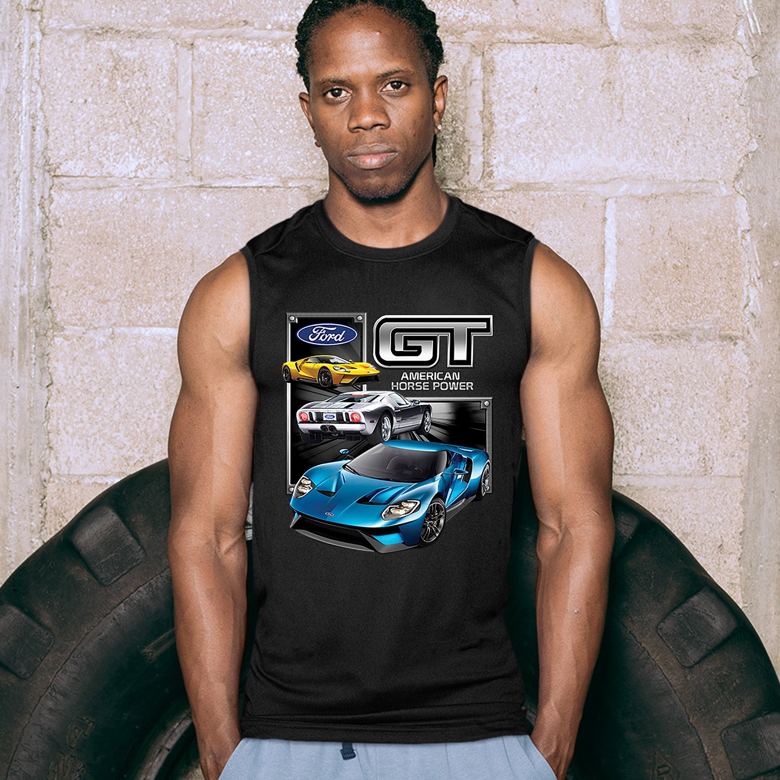 Ford GT American Horse Power Muscle Shirt Sports Race Car | Etsy