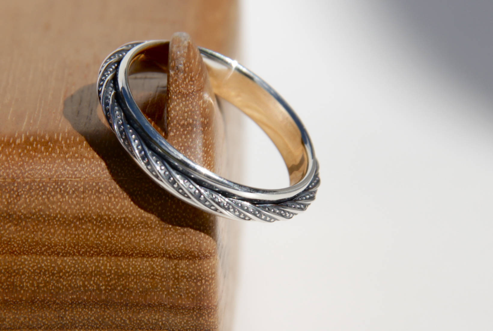 Spinner ring fidget ring meditation ring sterling silver | Etsy