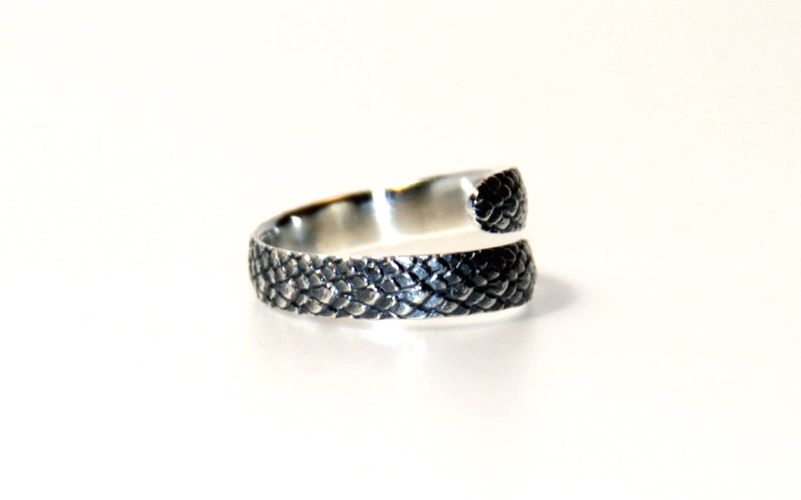 Adjustable dragon scale ring sterling silver ring finger or | Etsy