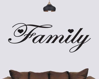 Family wall sticker | Etsy