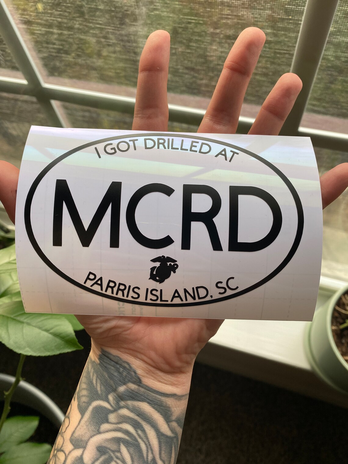 Funny USMC MCRD Logo Decal Multiple Color Options Available - Etsy