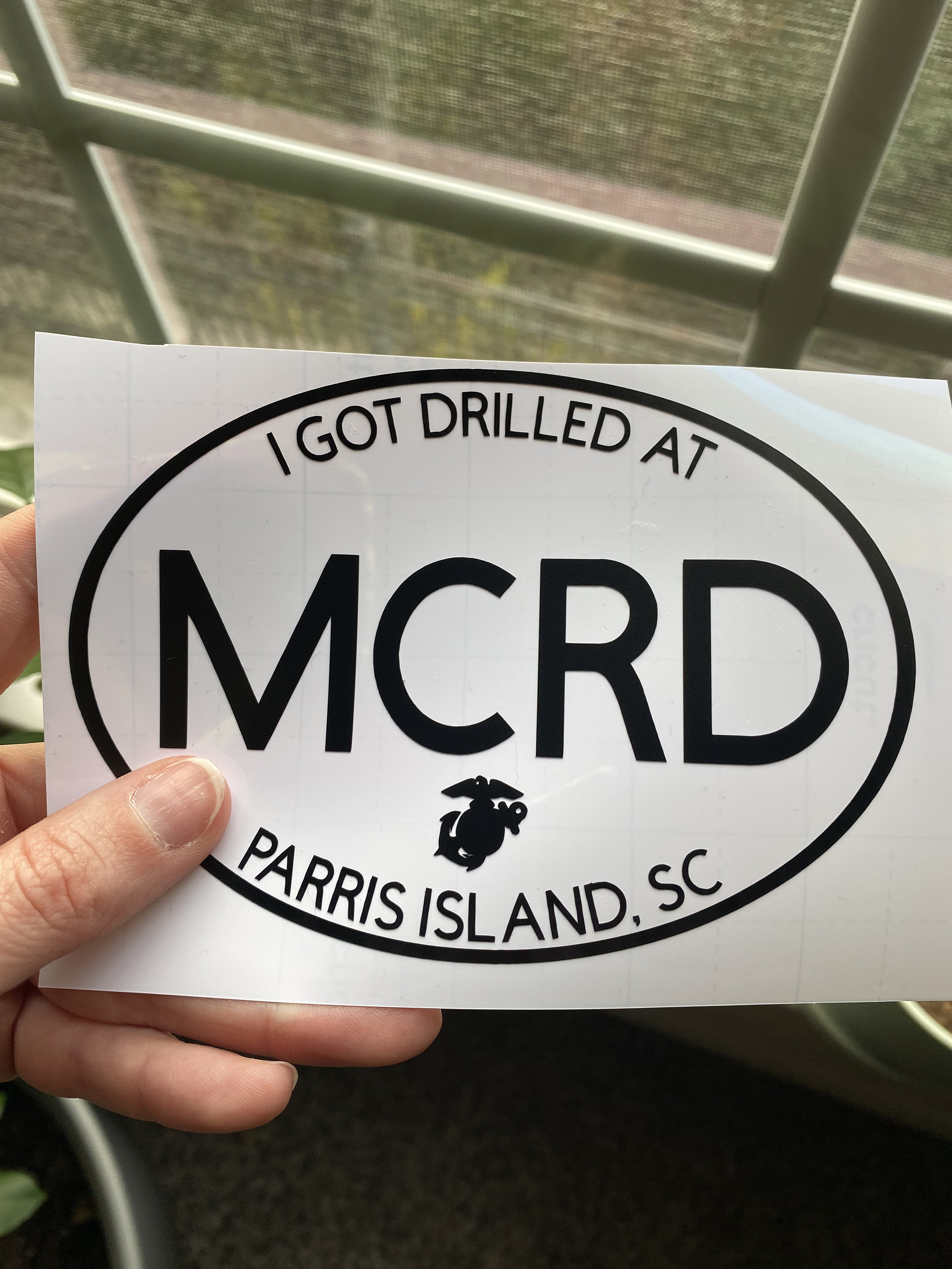 Funny USMC MCRD Logo Decal Multiple Color Options Available - Etsy