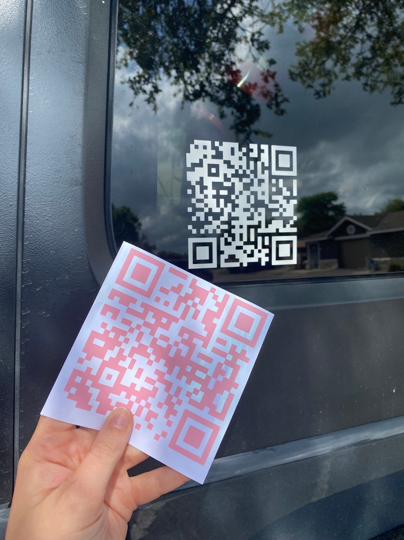 Rick Astley Never Gonna Give You up QR Code Decal Rick - Etsy