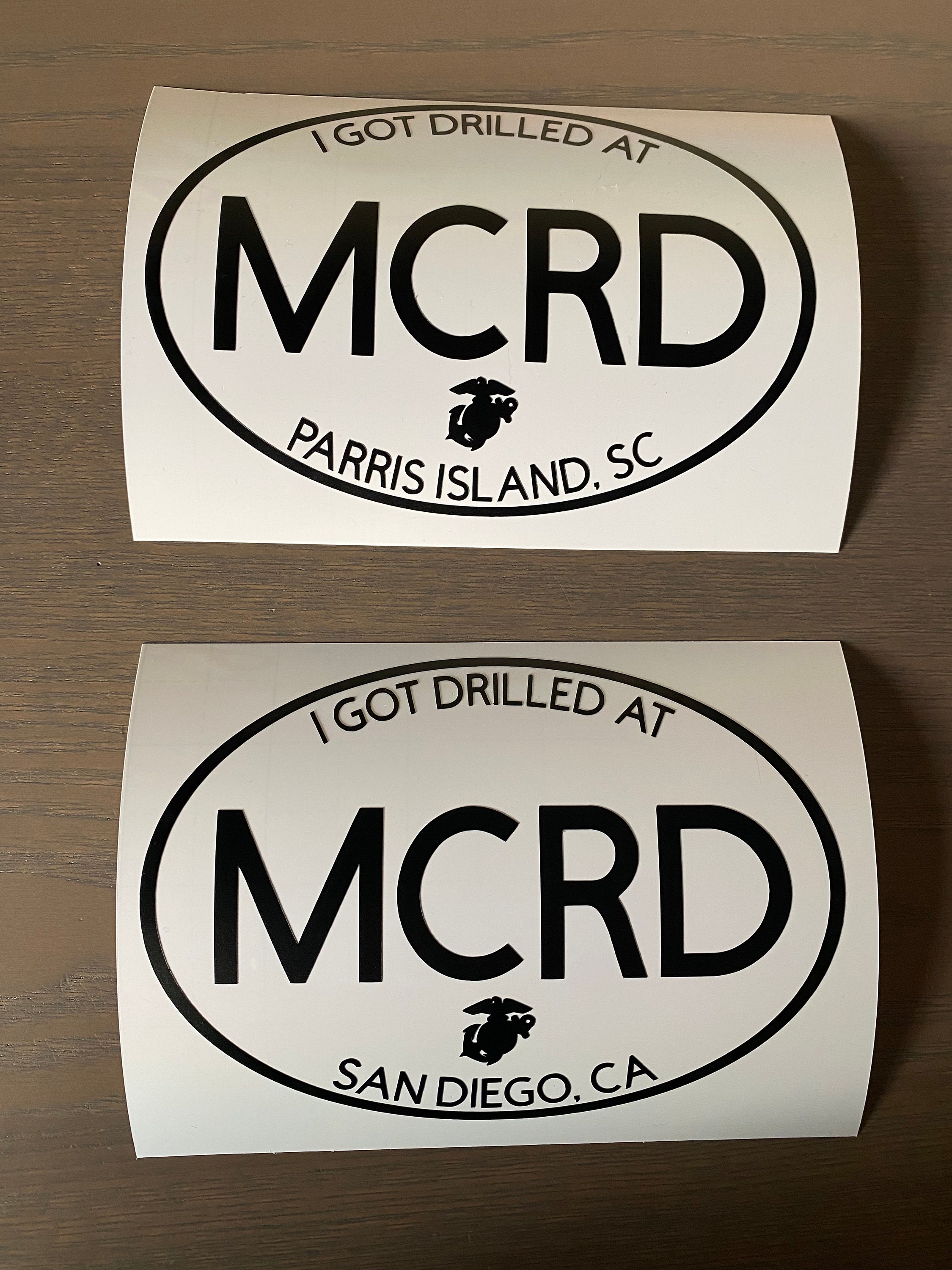 Funny USMC MCRD Logo Decal Multiple Color Options Available - Etsy