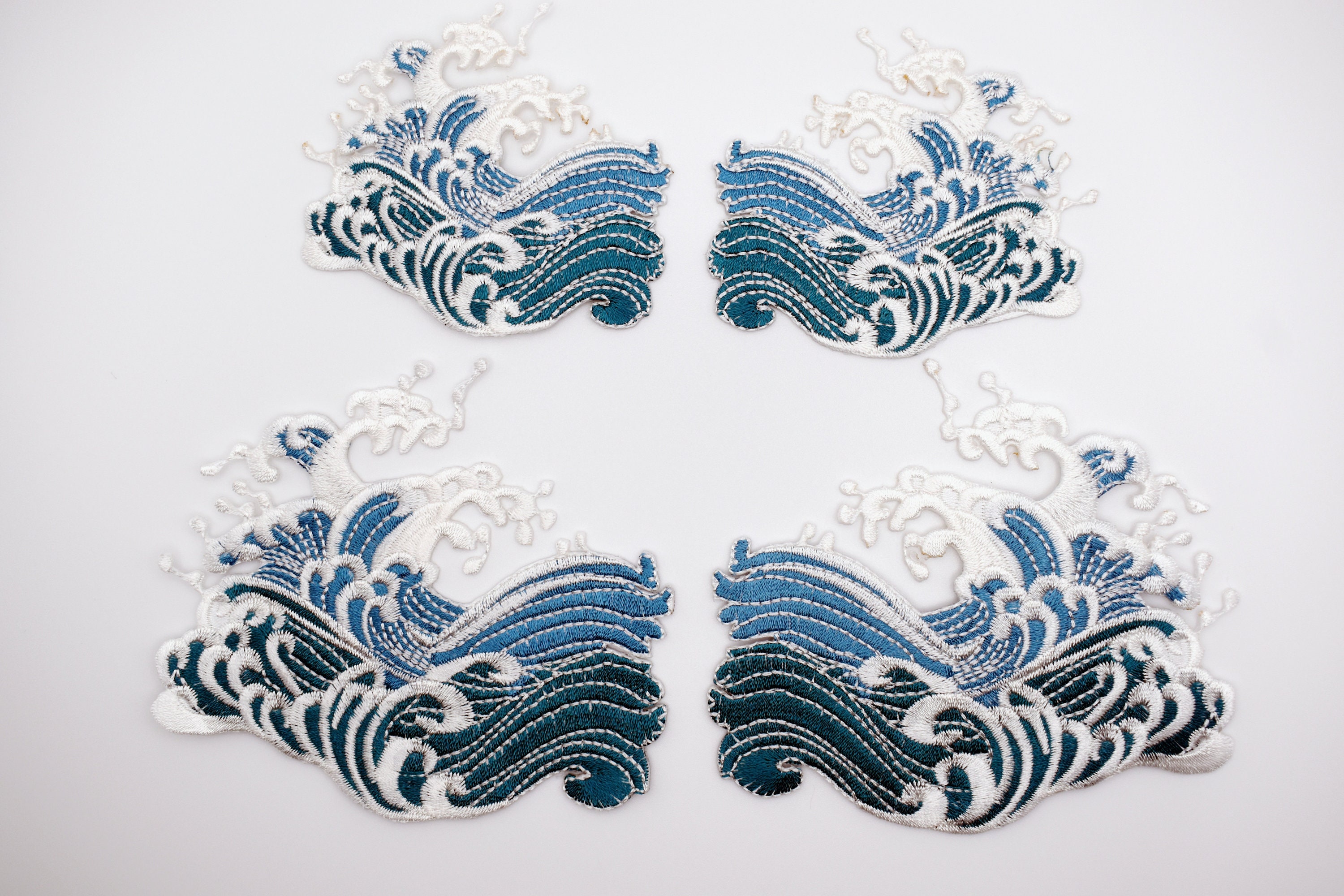Iron-on Sea Wave Patch/janpanese Art Patch/sea Wave Patch/decorative ...