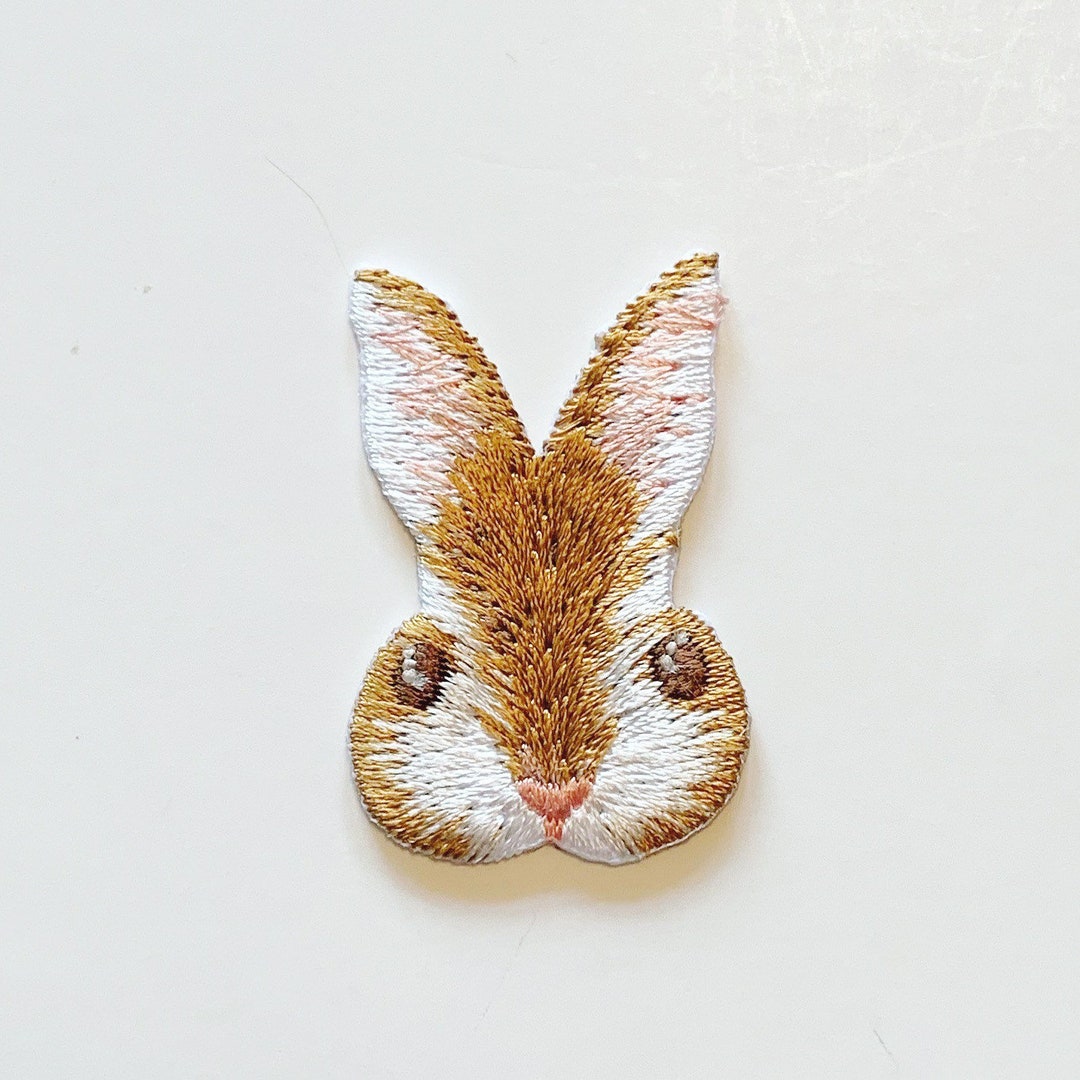 Rabbit Face Iron on Patch/animal Badge/diy - Etsy
