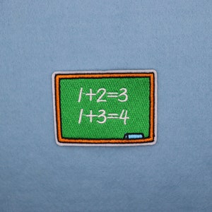 Iron-on Math Board Patch/mathematics Badge/diy Embroidery/decorative ...