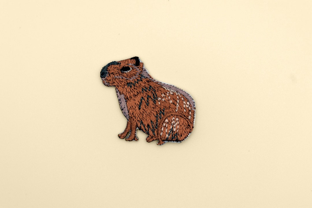Iron-on Capybara Patch/nature Animal Badge/capybara Badge/decorative ...