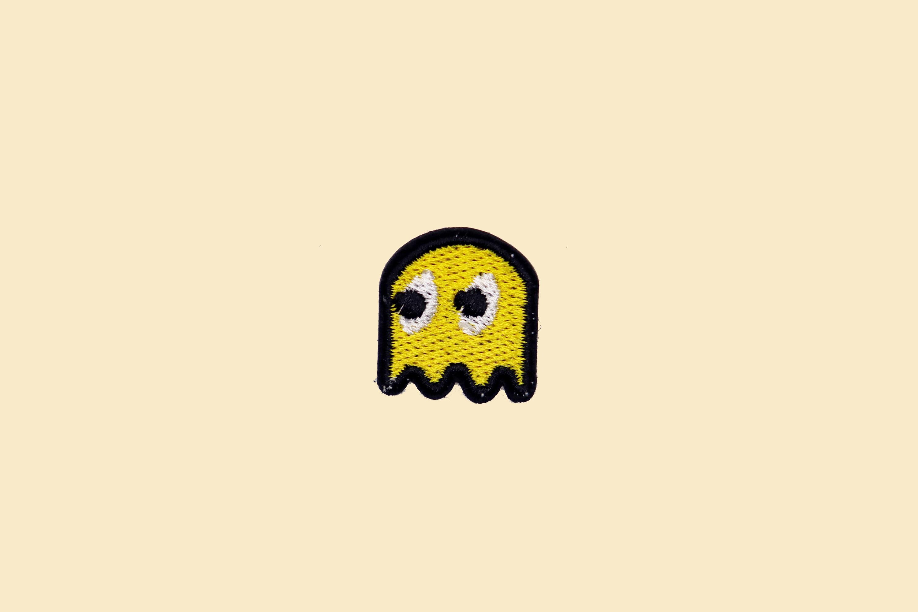 Stick-on Mini Arcade Game Patch – Pac-man Embroidered Applique for DIY ...
