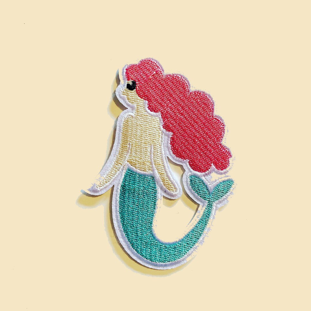 Iron-on Large Mermaid Patch/mermaid Badge/diy Embroidery/decorative ...