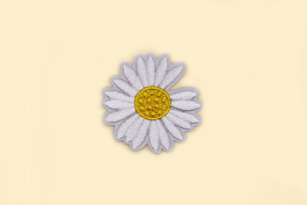 Iron-on Daisy Patch/flower Badge/diy Patch/decorative Patch/applique ...