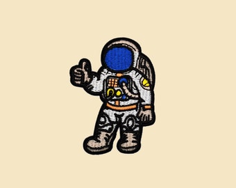 Astronaut Space Explorer Iron / Sew on Embroidered Patch Badge ...
