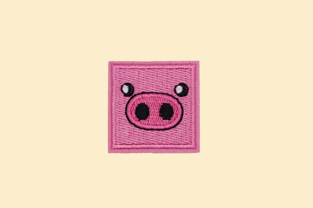 Iron-on Funny Pig Face Patch/quirky Patch/pig Lover Gift/pig Patch ...