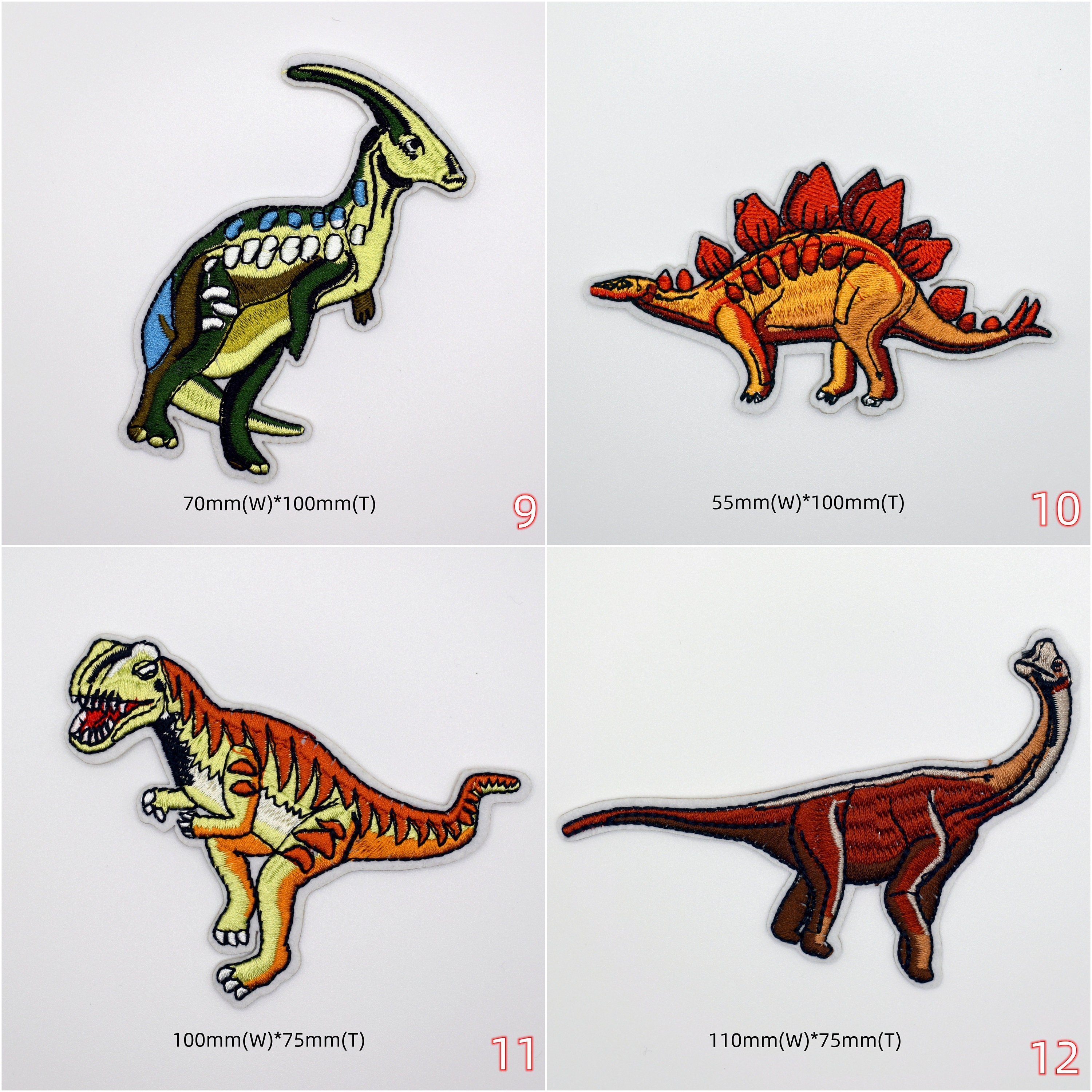 Dinosaurs Motifs Collection Iron-on Patch/jurassic Park Badge/dino ...