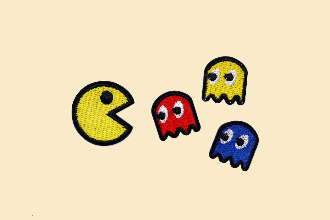Stick-on Mini Game Pac-man Patch/gaming Badge/diy Embroidery/decorative ...