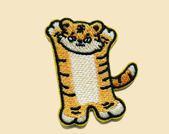 Stick-on Cute Tiger Patch/animal Badge/diy Embroidery/decorative Patch ...