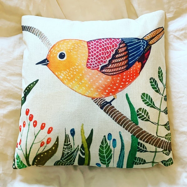Bird Cushion - Etsy