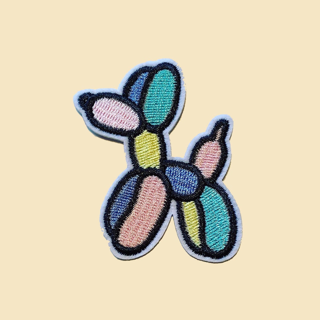 Iron-on Balloon Dog Patch/cute Patch/diy Patch/fun Patch/diy Appliqué Patch/diy Embroidery ...