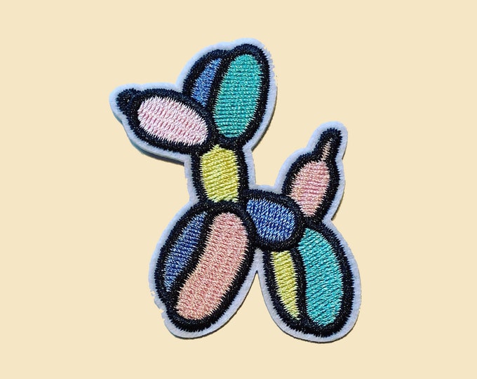 Iron-on Balloon Dog Patch/cute Patch/diy Patch/fun Patch/diy Appliqué ...