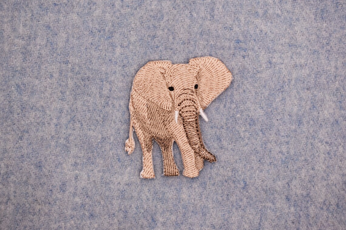 Iron-on African Elephant Patch/nature Animal Badge/elephant Badge ...