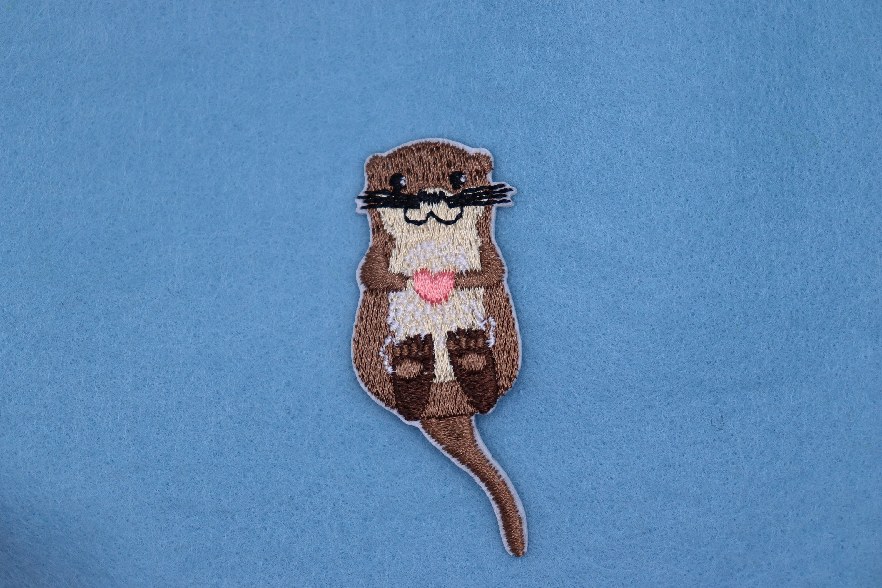 Iron-on Otter Patch/nature Animal Badge/otters Badge/decorative Patch ...