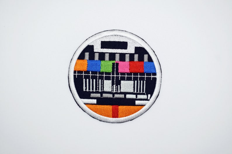 Iron-on No Signal TV Patch/television Sabc Test Pattern Patch ...