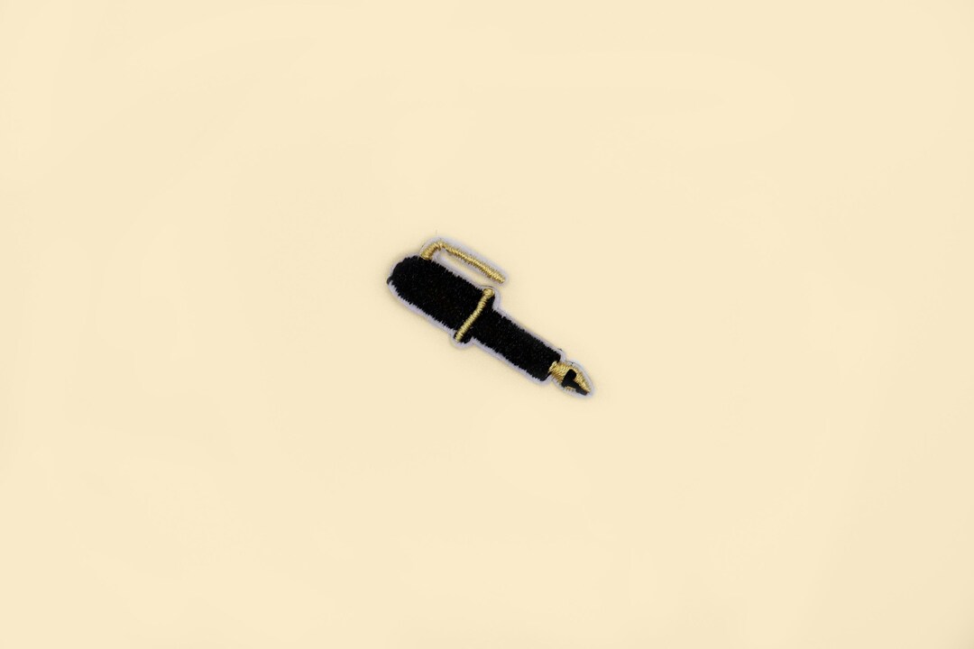 Iron-on Fountain Pen Patch – Mini Embroidered Writing Applique for ...