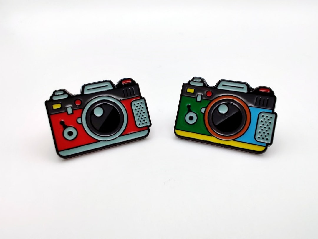 Vintage Camera Badge Pins/retro Camera Pins/80s Pins/mini - Etsy