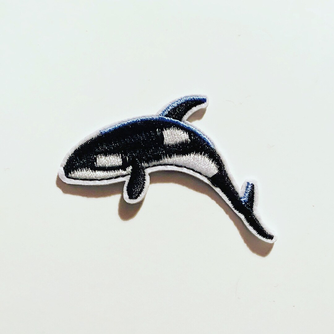 Killer Whale Iron on Patch/whale Patch/whale Lover Gift/animal - Etsy