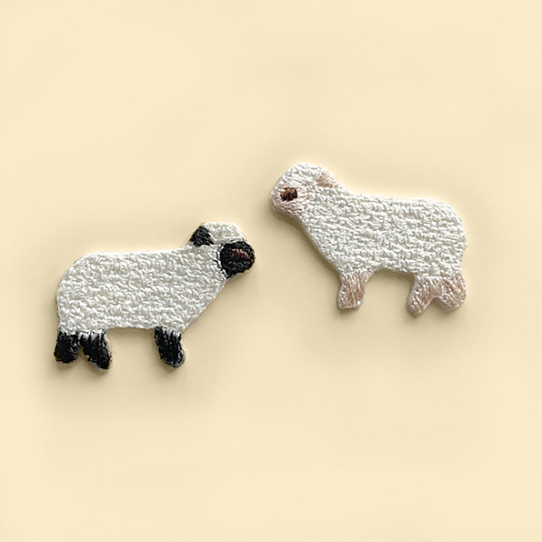 Iron-on Sheep Patch/animal Badge/diy Embroidery/decorative Patch ...