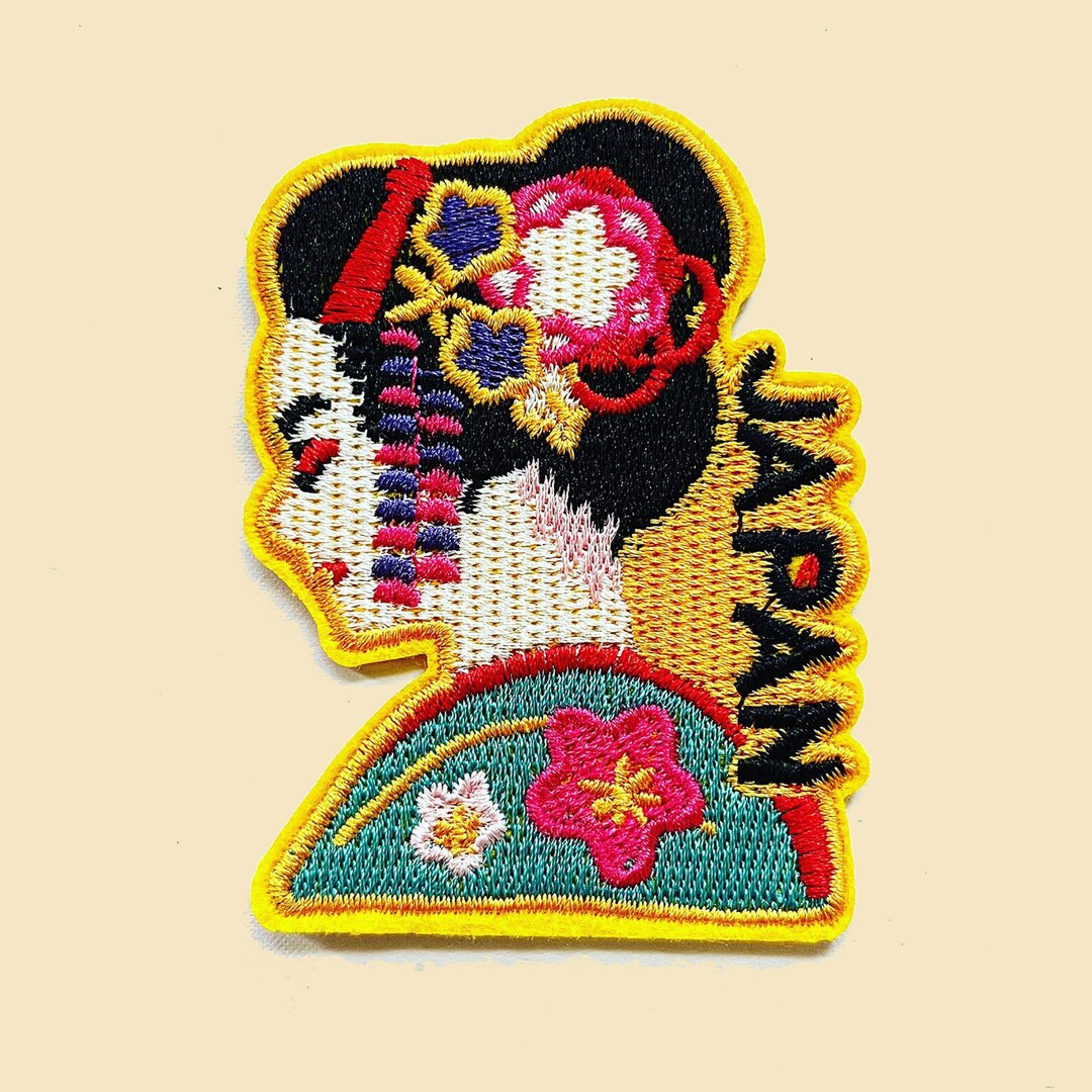 Iron-on Large Japanese Geisha Patch/kyoto Lover/geisha Girl Patch ...