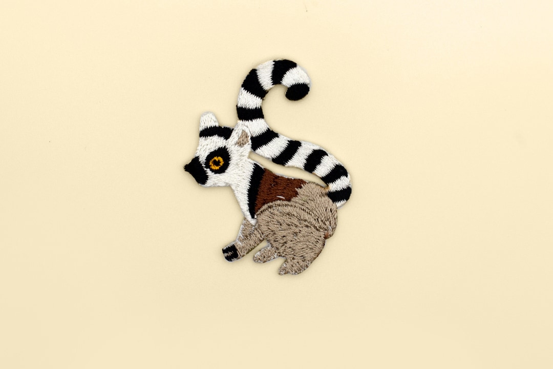 Lemur Iron-on Patch/nature Animal Badge/lemur Badge/decorative Patch ...