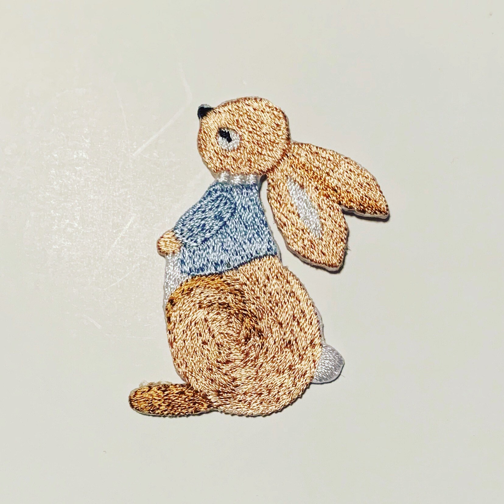 Large Rabbit Iron on Patch/bunny Badge/diy Embroidery/decorative Patch ...