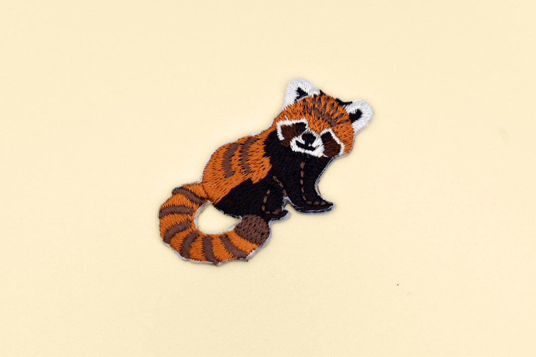 Iron-on Red Panda Patch/nature Animal Badge/redpanda Badge/decorative Patch/diy Embroidery ...