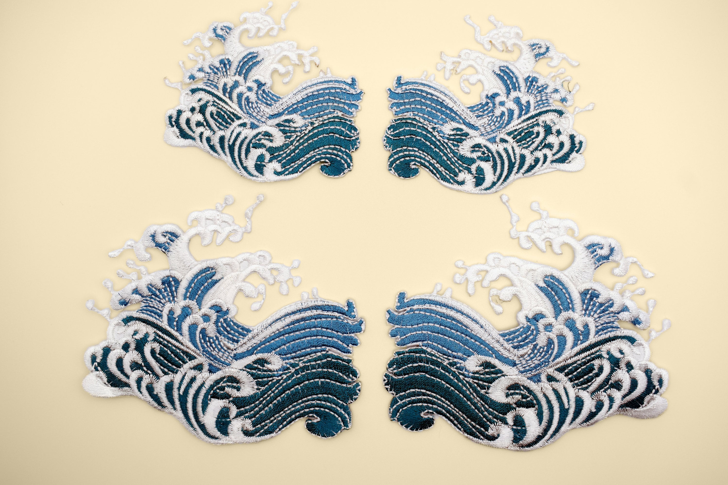 Iron-on Sea Wave Patch/janpanese Art Patch/sea Wave Patch/decorative ...
