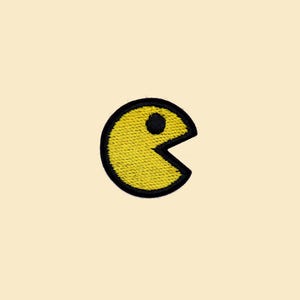 Stick-on Mini Arcade Game Patch – Pac-man Embroidered Applique for DIY ...