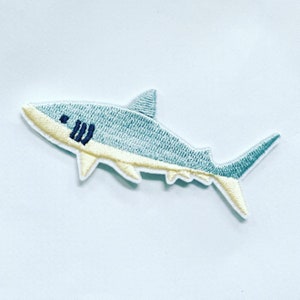 Iron-on Shark Patch/shark Badge/diy Embroidery/decorative Patch ...