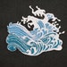 Iron-on Sea Wave Patch/janpanese Art Patch/sea Wave Patch/decorative ...