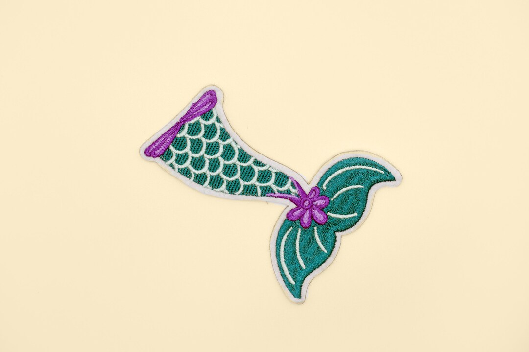 Large Mermaid Tail Stick on Patch/mermaid Badge/diy/decorative Patch ...