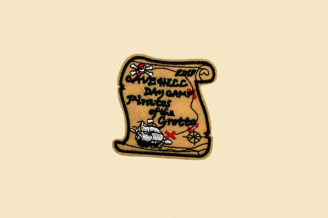 Pirate Treasure Map Iron on Patch/treasure Map Badge/pirate Patch ...