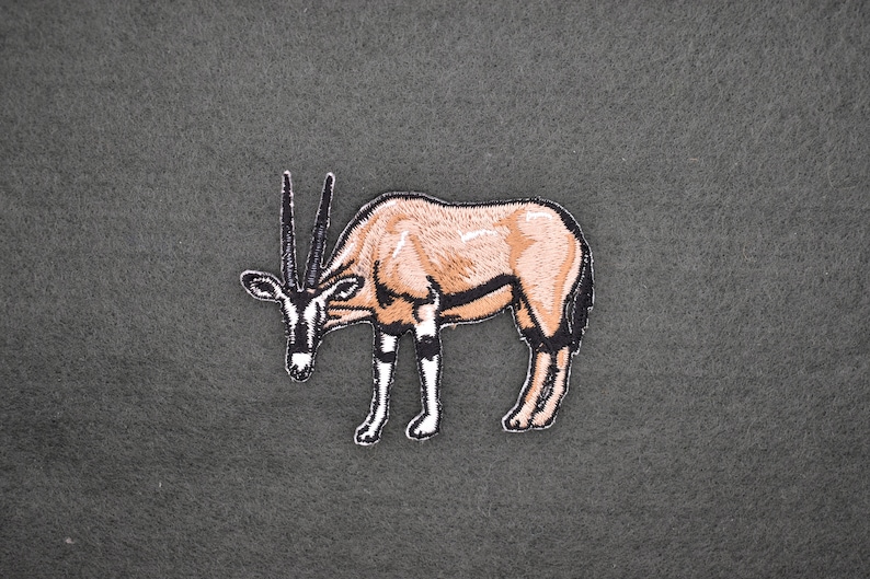 Iron-on Antelope Gazelle Patch/nature Animal Badge/goat Badge ...