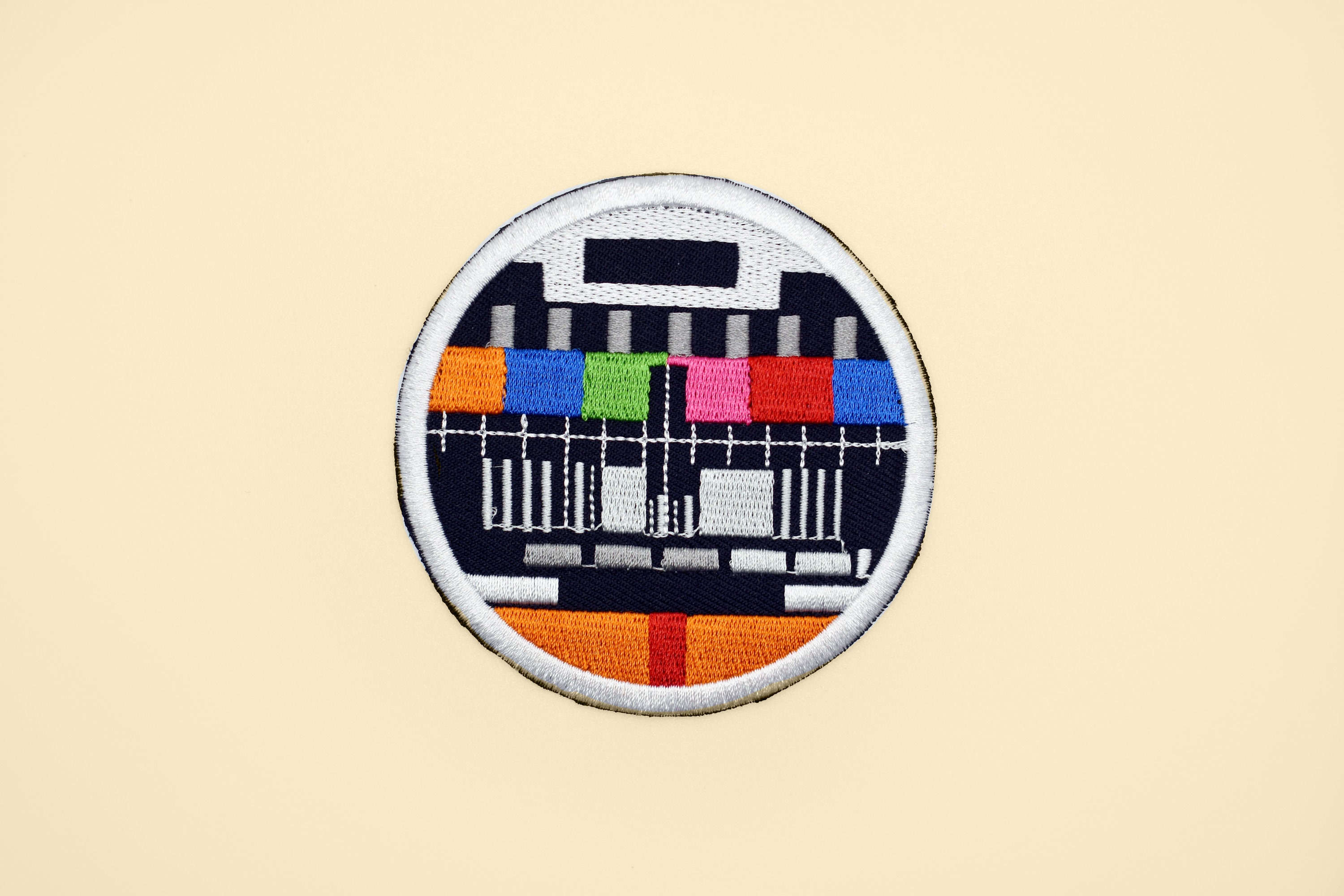 Iron-on No Signal TV Patch/television Sabc Test Pattern Patch ...