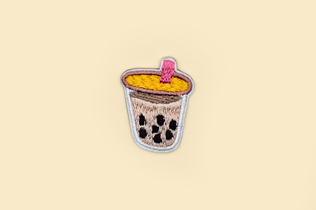 Stick-on Mini Bubble Tea Patch/bubble Tea Lover Gift/kawaii Badge ...