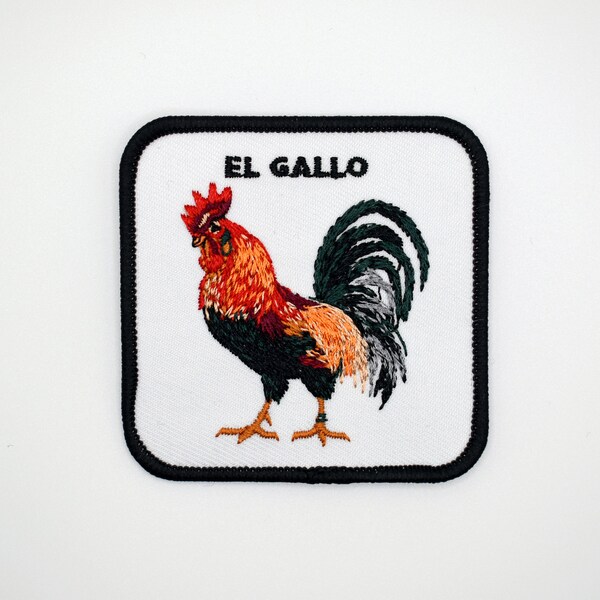 Embroidered Rooster - Etsy