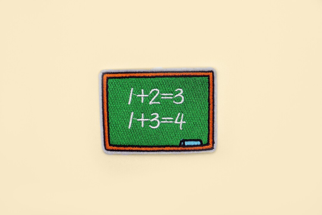 Iron-on Math Board Patch/mathematics Badge/diy Embroidery/decorative ...