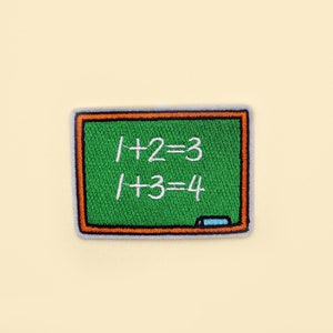 Iron-on Math Board Patch/mathematics Badge/diy Embroidery/decorative ...