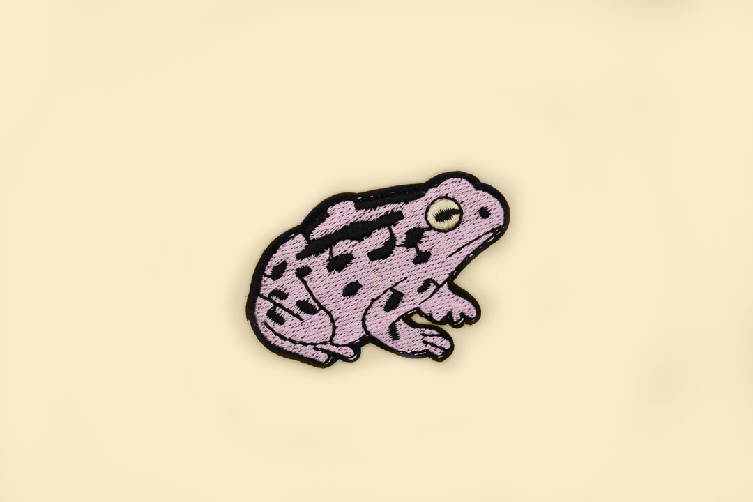 Iron-on Toad Patch/frog Lover Gift/toad Badge/decorative Patch/diy ...
