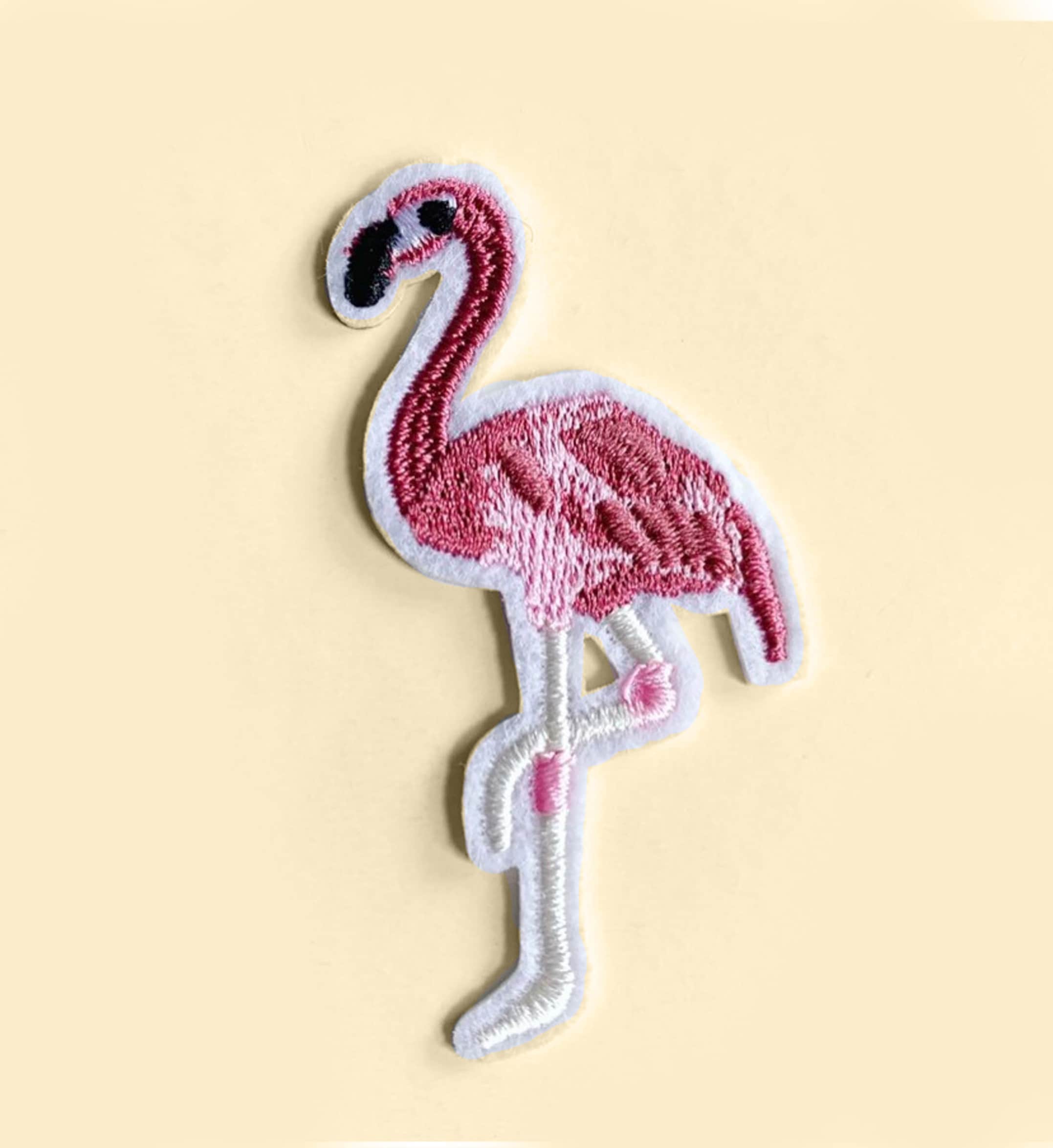 Flamingo Iron-on Patch/animal Badge/diy Embroidery/decorative Patch ...